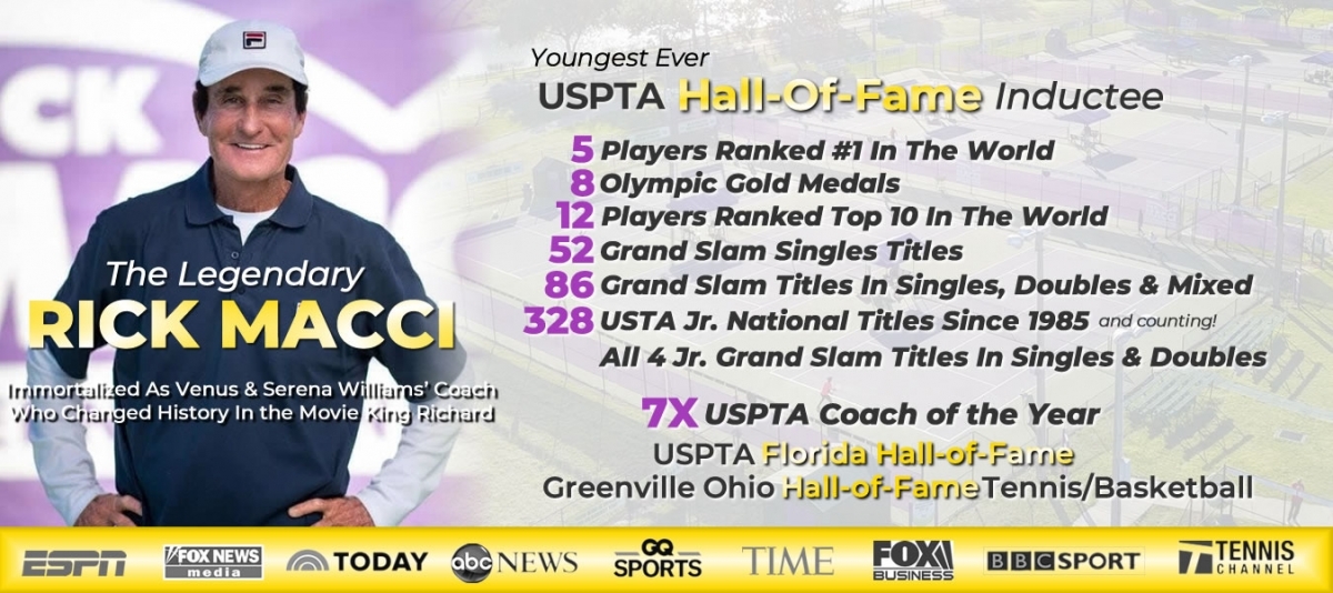 The Rick Macci Tennis Academy | Tennis Coach for All Levels and Ages